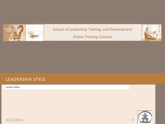 Leadership Style Assessment Pptx