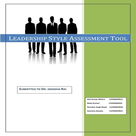 Leadership style assessment tool e.i. | DOCX