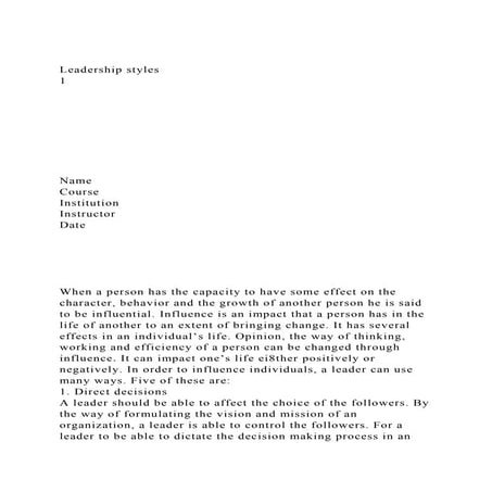 Leadership styles .docx
