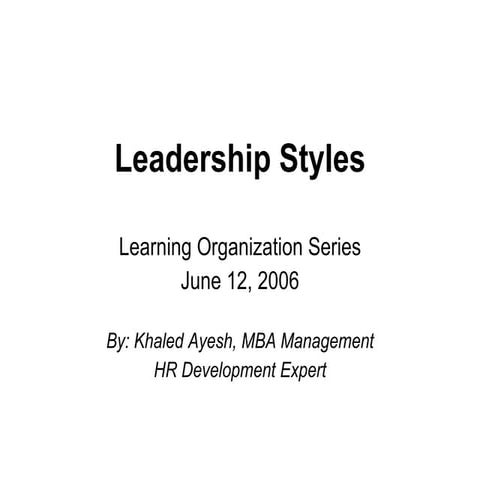 Leadership style of Coca Cola Company | PPTX