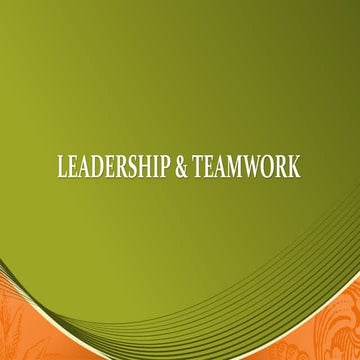 Leadership & Teamwork | PPTX