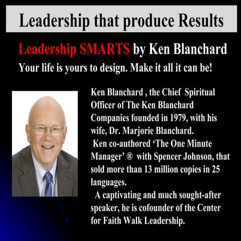 Leadership that produce results | PPT