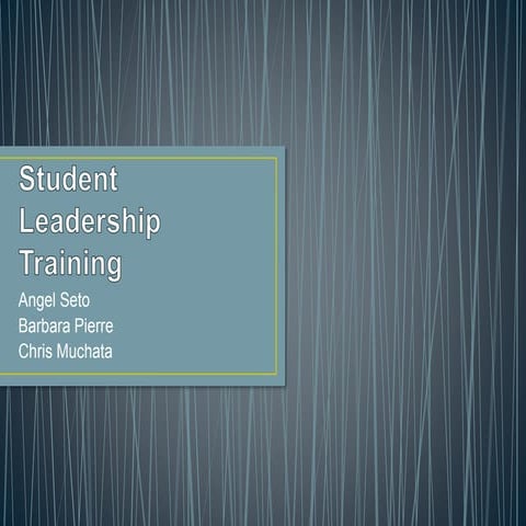Leadership training | PPT