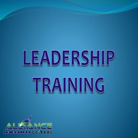 Leadership training | PPT