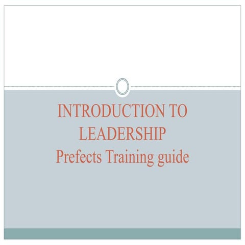 School Prefect Leadership Guide | PDF