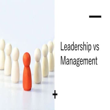 Leader Vs Manager | PPT