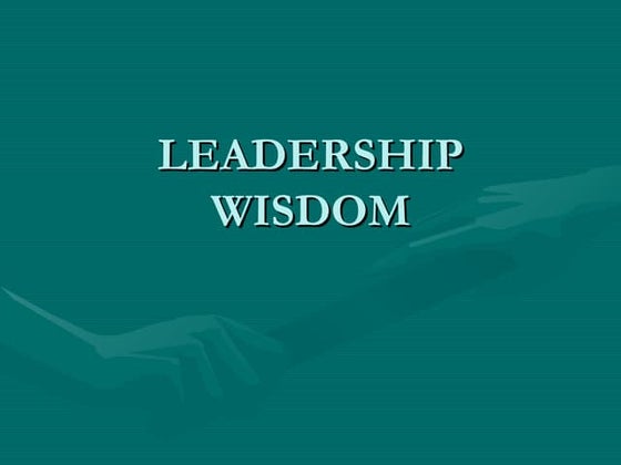 The Leader In You | PPT