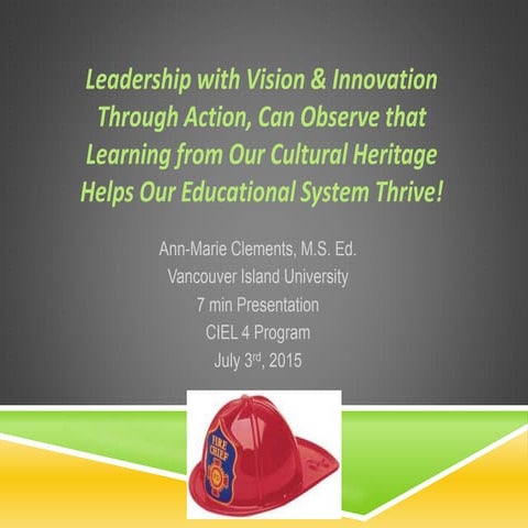 Leadership with Vision and Innovation Through Action, Can Observe That ...