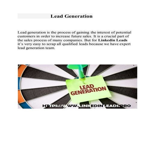 Lead generation | PDF