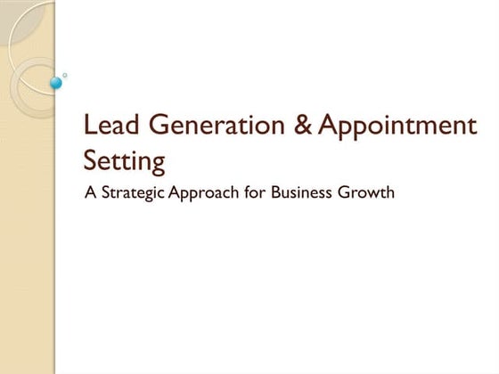 Lead Generation Process: 7 Steps to Success | PDF