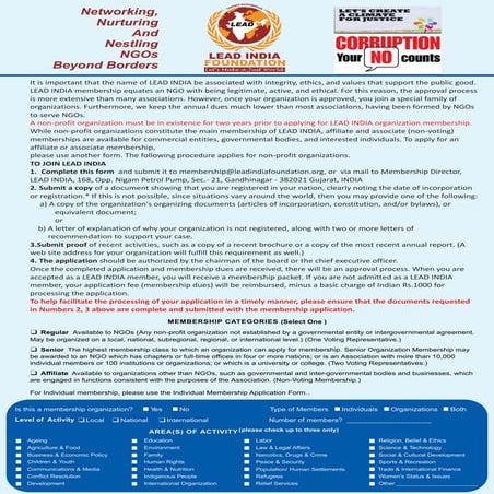Lead india membership form updated | PDF