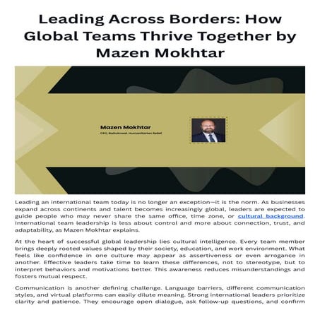 Leading Across Borders How Global Teams Thrive Together by Mazen Mokhtar.pdf
