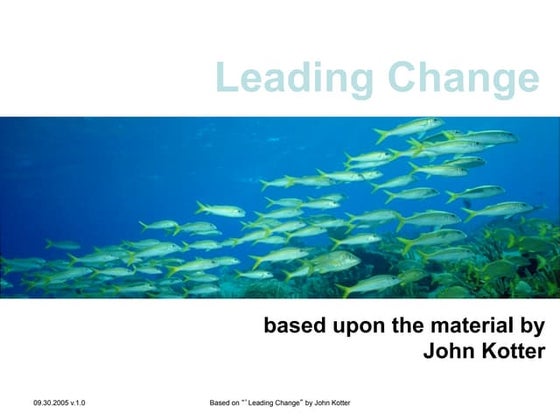 Kotter’s 8 steps for leading change | PDF | Business | Business and Finance