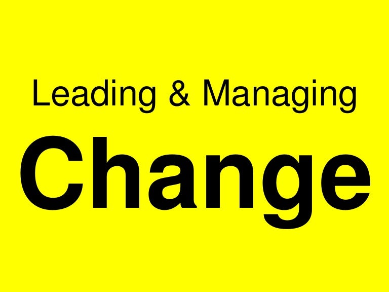 Leading Change