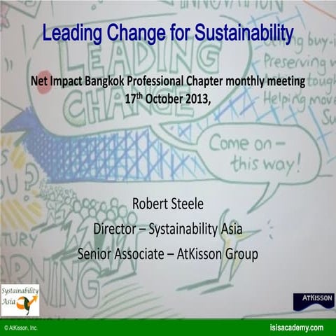 Leading Change for Sustainability: Oct 2013 | PPT