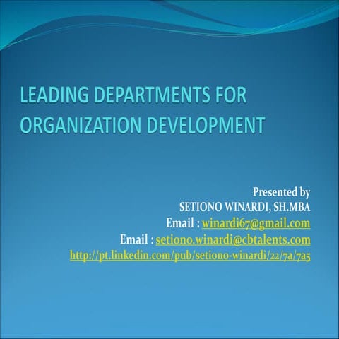 PPT ORGANIZATION DEVELOPMENT, ORGANISASI | PPTX