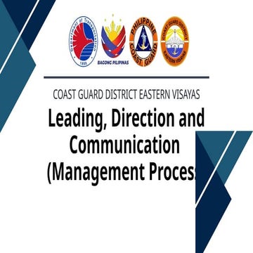 Leading, Direction and Communication (Management Process) [Autosaved].pptx