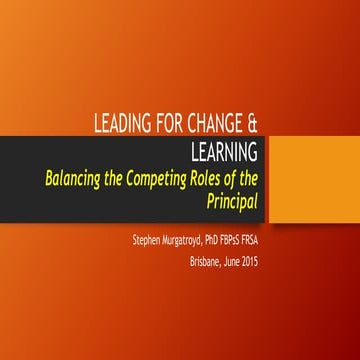Leading for change & learning in our future schools march 19th 2015 (1 ...