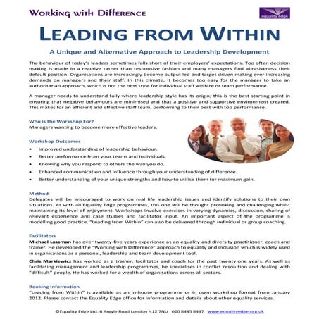 Leading From Within | PDF