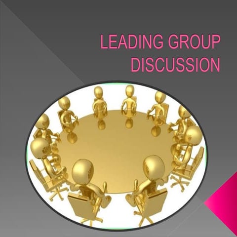 Leading group discussion by Tahira amir | PPT