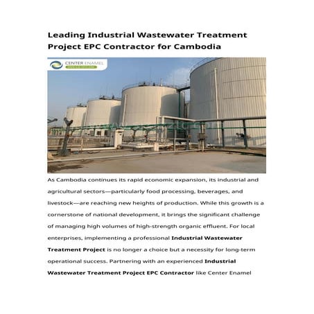 Advanced Industrial Wastewater Treatment Solutions for India's ...