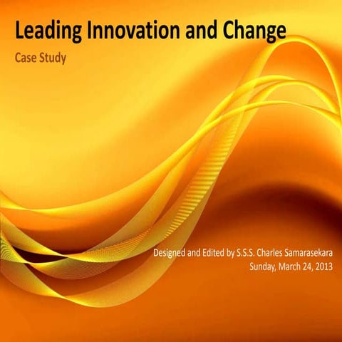 Leading innovation and change presentation | PPTX