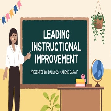 Leading Instructional Improvement and other | PPT