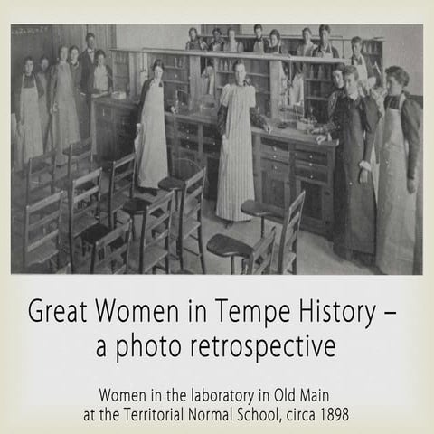 Great women in Tempe's History | PPT