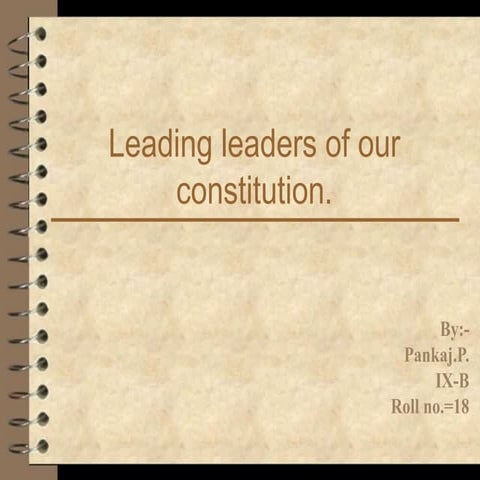 Members of the constituent assembly | PPTX