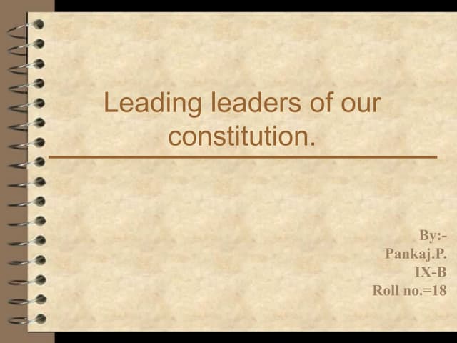 Making of the indian constitution | PPTX