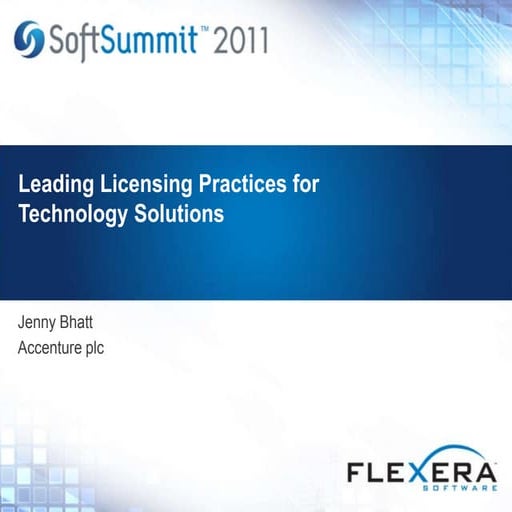 Leading Licensing Practices for Technology Solutions | PDF