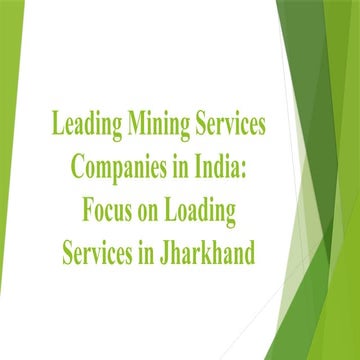 Leading Mining Services Companies in India: Focus on Loading Services ...