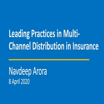 Leading Practices In Multi Channel Distribution | PPT