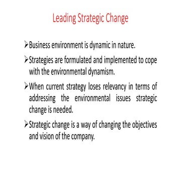 Leading strategic change | PPTX