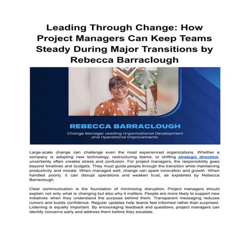 Leading Through Change_ How Project Managers Can Keep Teams Steady ...