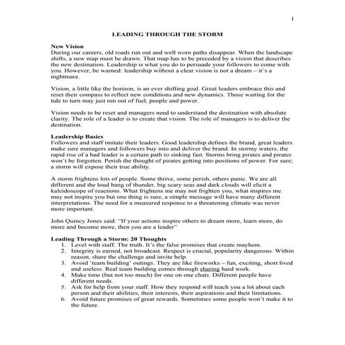 Lozano leadership nuggets of wisdom | DOC