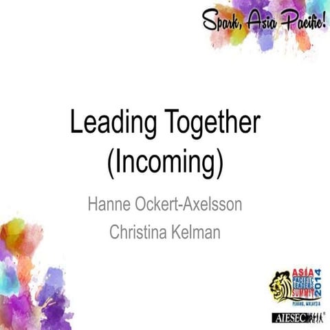 Leading together (incoming) ppt | PPT