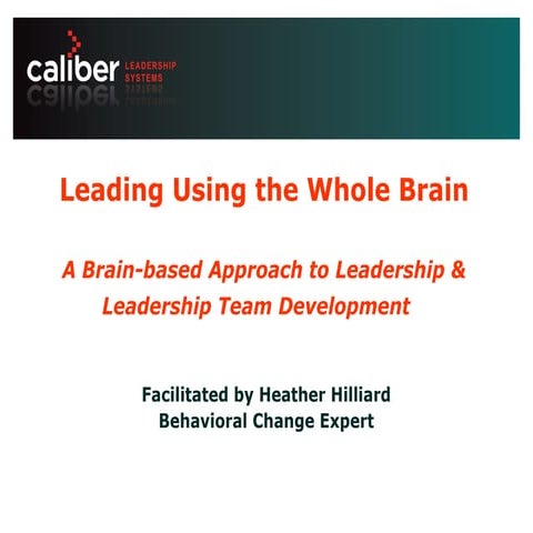 Leading Using the Whole Brain | PPT
