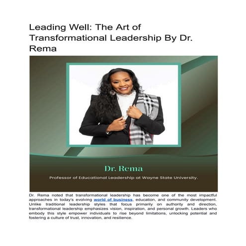 Leading Well_ The Art of Transformational Leadership By Dr.pdf