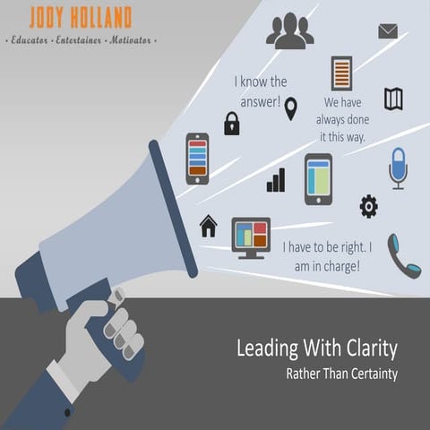 Leading with clarity rather than certainty | PPTX