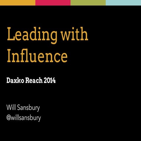 Leading with Influence | PPT | Free Download
