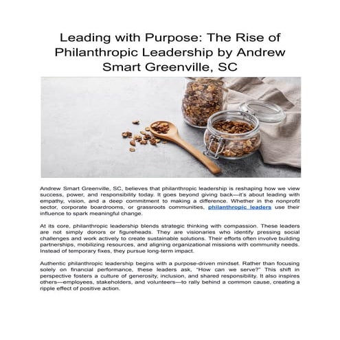 Leading with Purpose_ The Rise of Philanthropic Leadership by Andrew Smart Greenville, SC.pdf