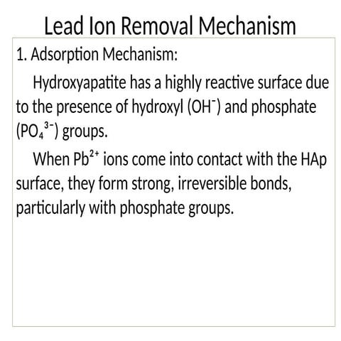 Lead_Ion_Removal_Presentation.pptxughfydgf | PPT