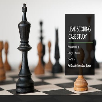 Lead scoring case study | PDF