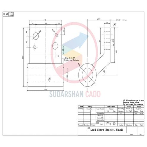 Lead screw bracket small | PPT