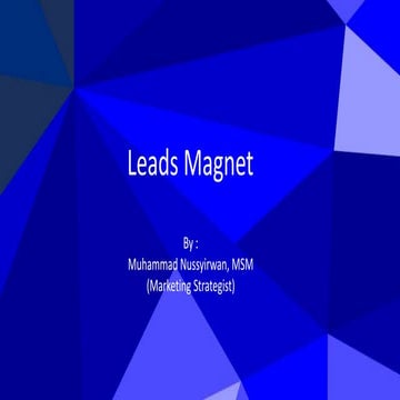 Leads magnet | PPTX