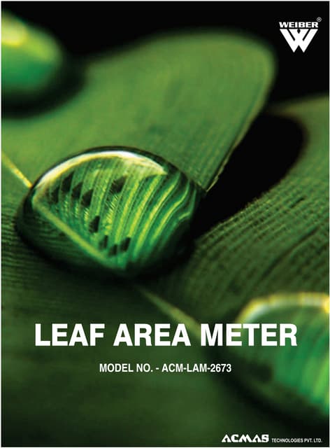 Kri sci digital leaf area meter | PDF