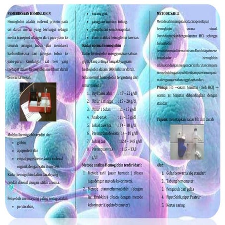 Leaflat pemeriksaan hb metode sahli | DOCX