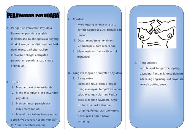 Leaflet perawatan payudara | DOC