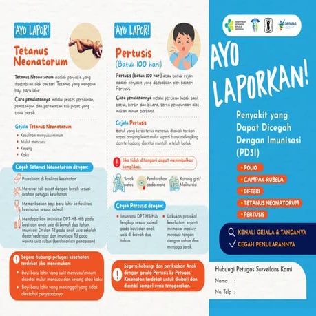 leafleat pd3i (pencegahan penyakit menular dengan imunisasi dasar ...